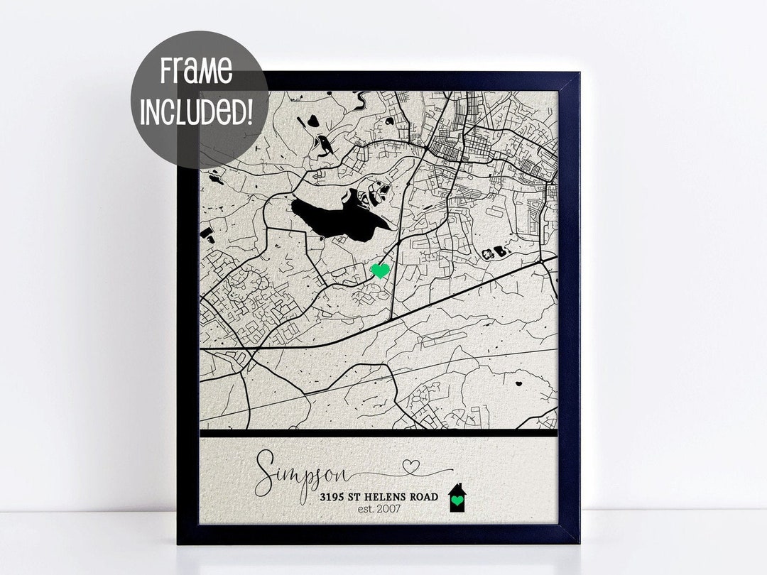 Wedding Location Map on Fabric – Custom Cotton or Linen Print With ...