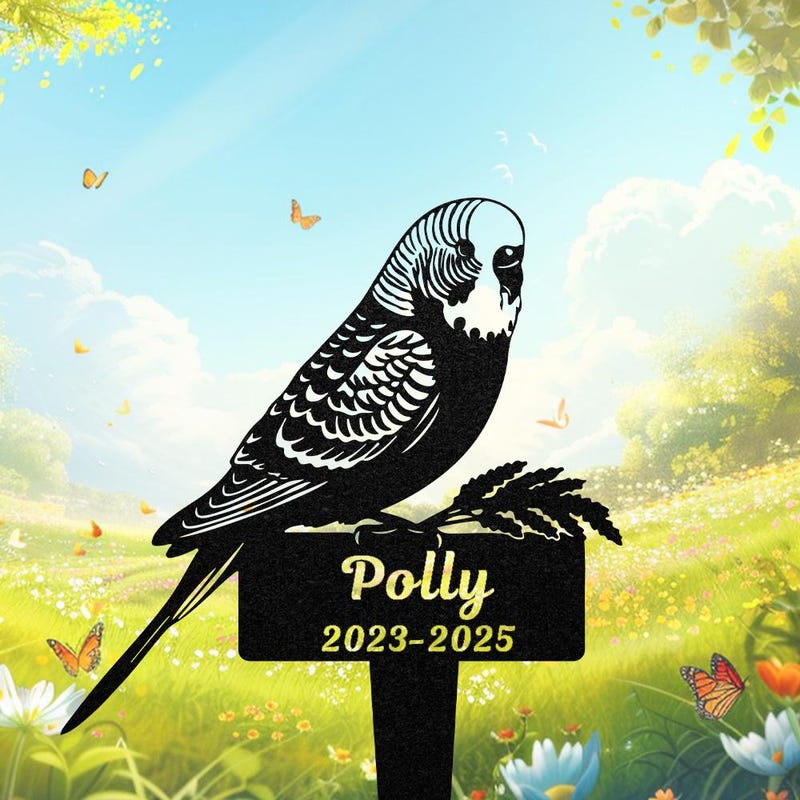 Parakeet Memorial - Etsy