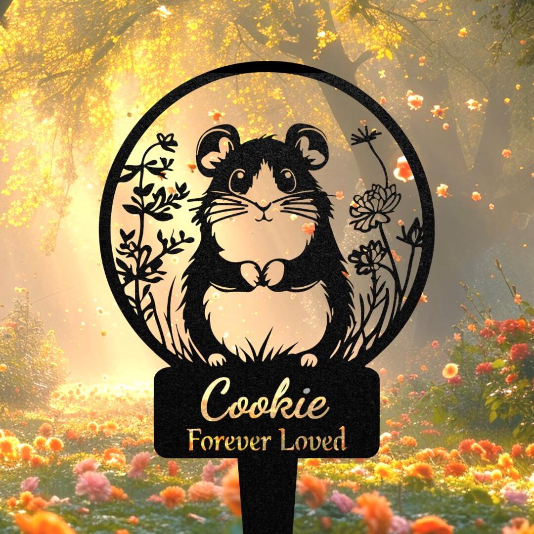 Personalized Hamster Memorial Plaque, Custom Pet Grave Marker - Etsy