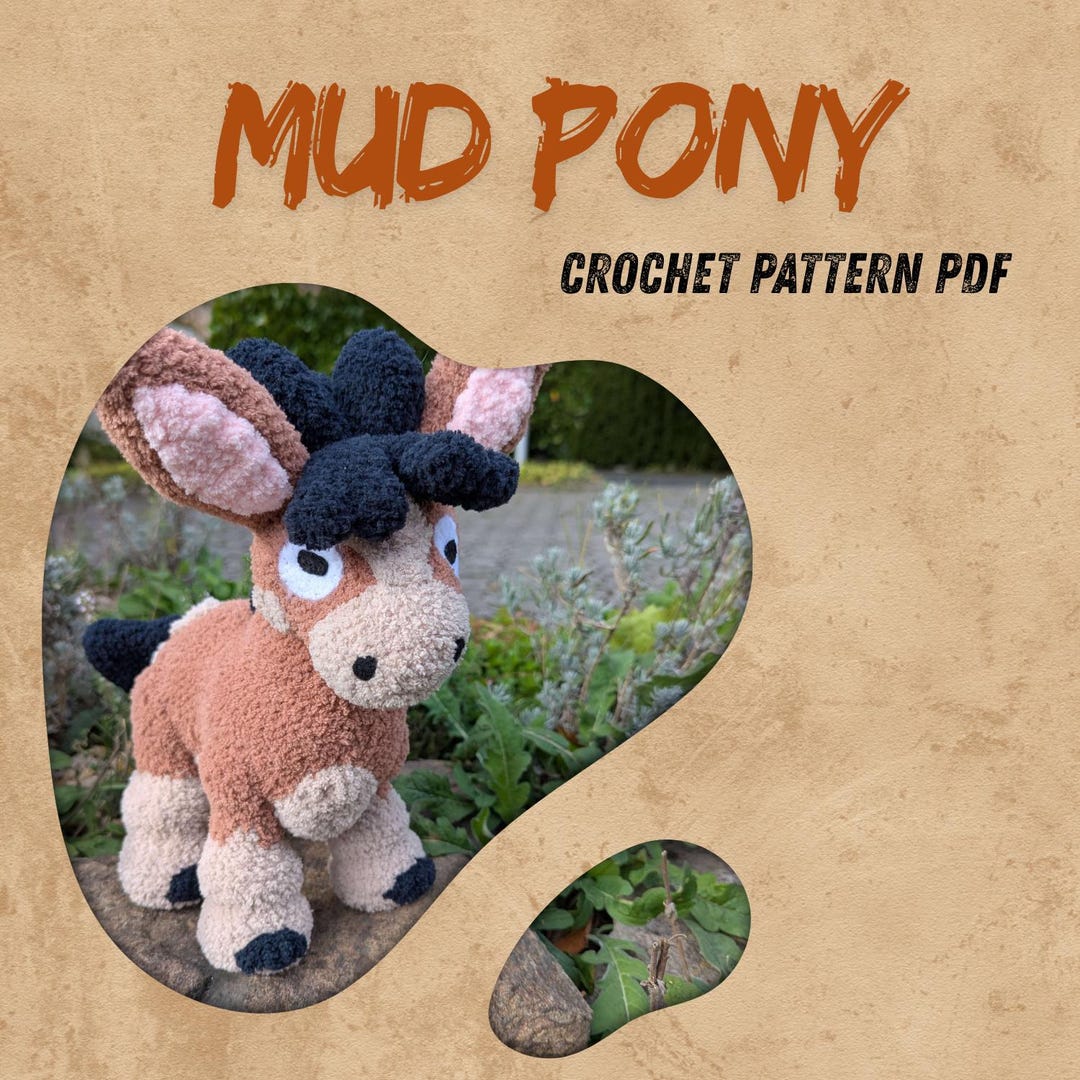 Mud Pony - Digital Crochet Pattern PDF - Etsy