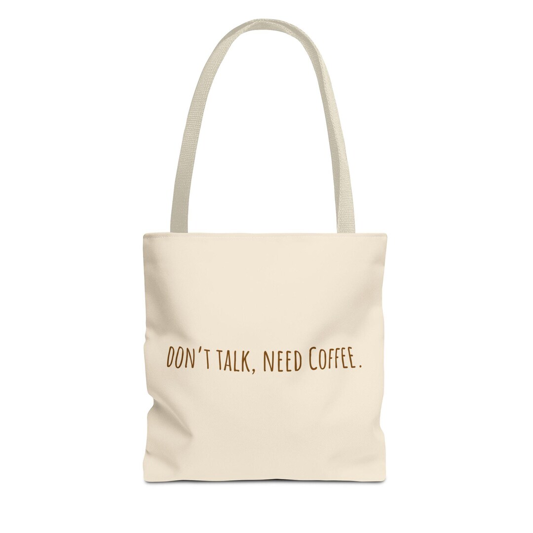 Sarcastic Coffee Tote Bag, Introvert Gift - Etsy