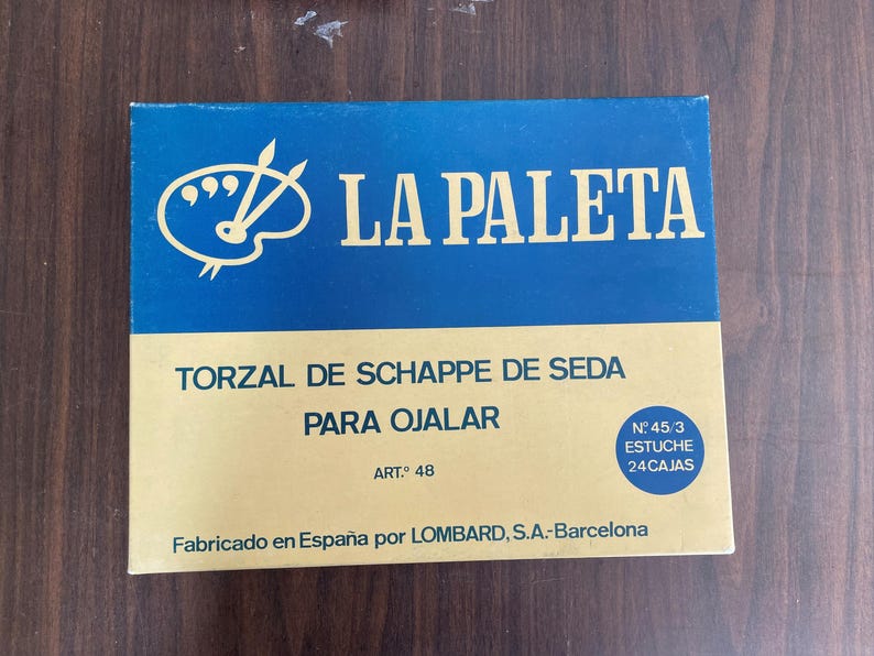 Vintage La Paleta Silk Thread- Individual Rolls, 10m Each- Select Color ...