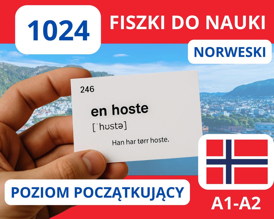 Polish–norwegian Flashcards – 1024 Words A1–A2 | Learn Norwegian ...