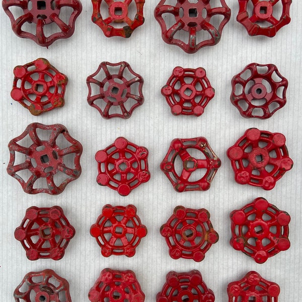 Red Valve Handles - Etsy