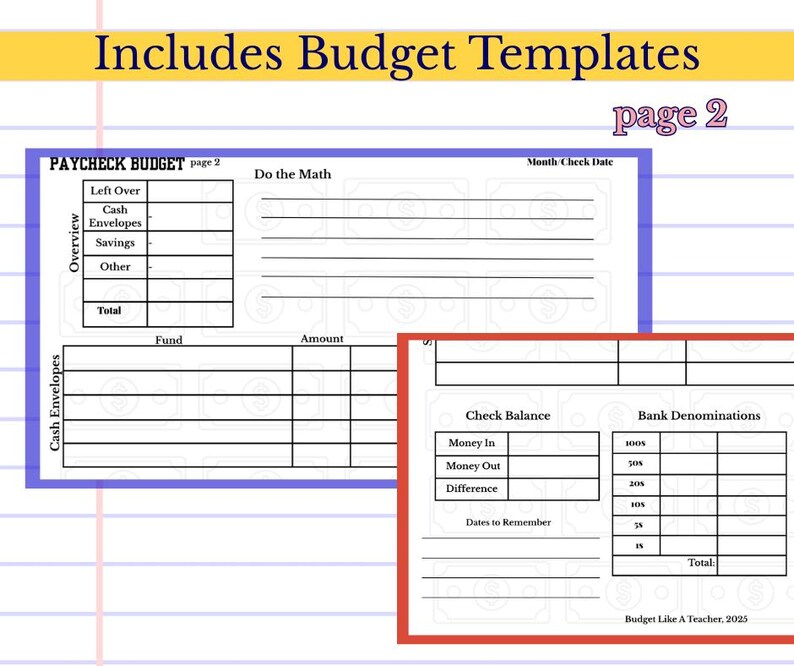 Printable Budget Template for Beginners – Monthly Budget Worksheet PDF ...