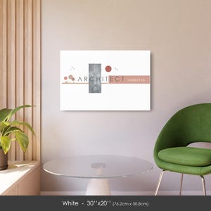 Architect Custom Name Metal Wall Sign: Architecture Office Hanging ...