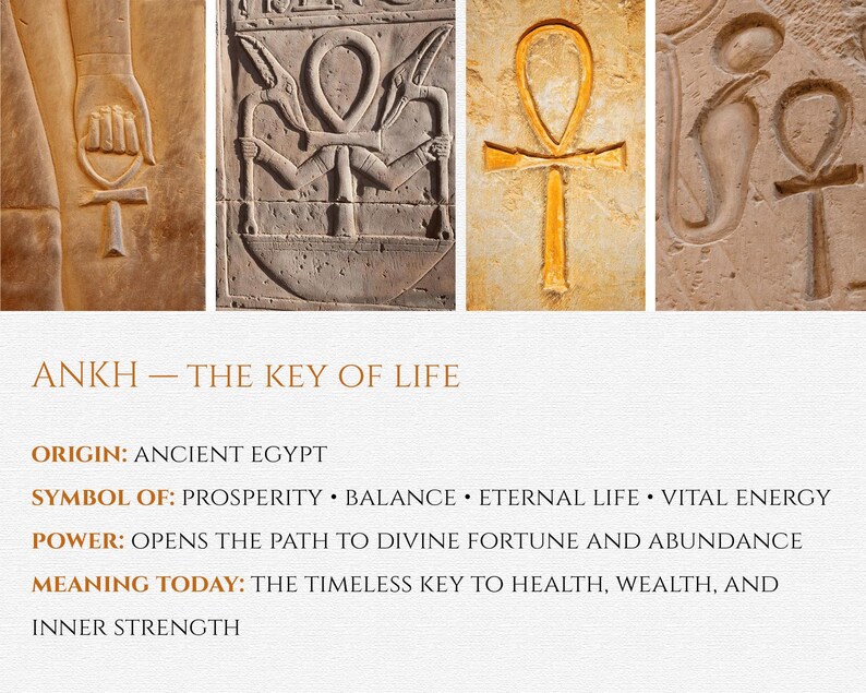 Custom Name Ankh Clock: Ancient Egypt Spiritual Wall Art - Wooden ...