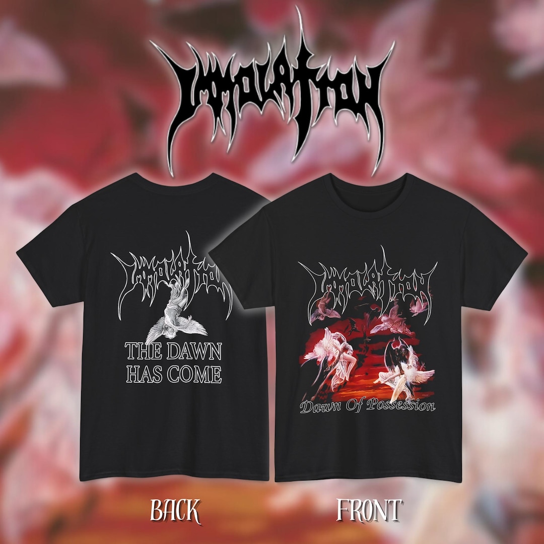 Immolation - Dawn of Possesion | Heavy Cotton Unisex Band Tee | Size- S ...