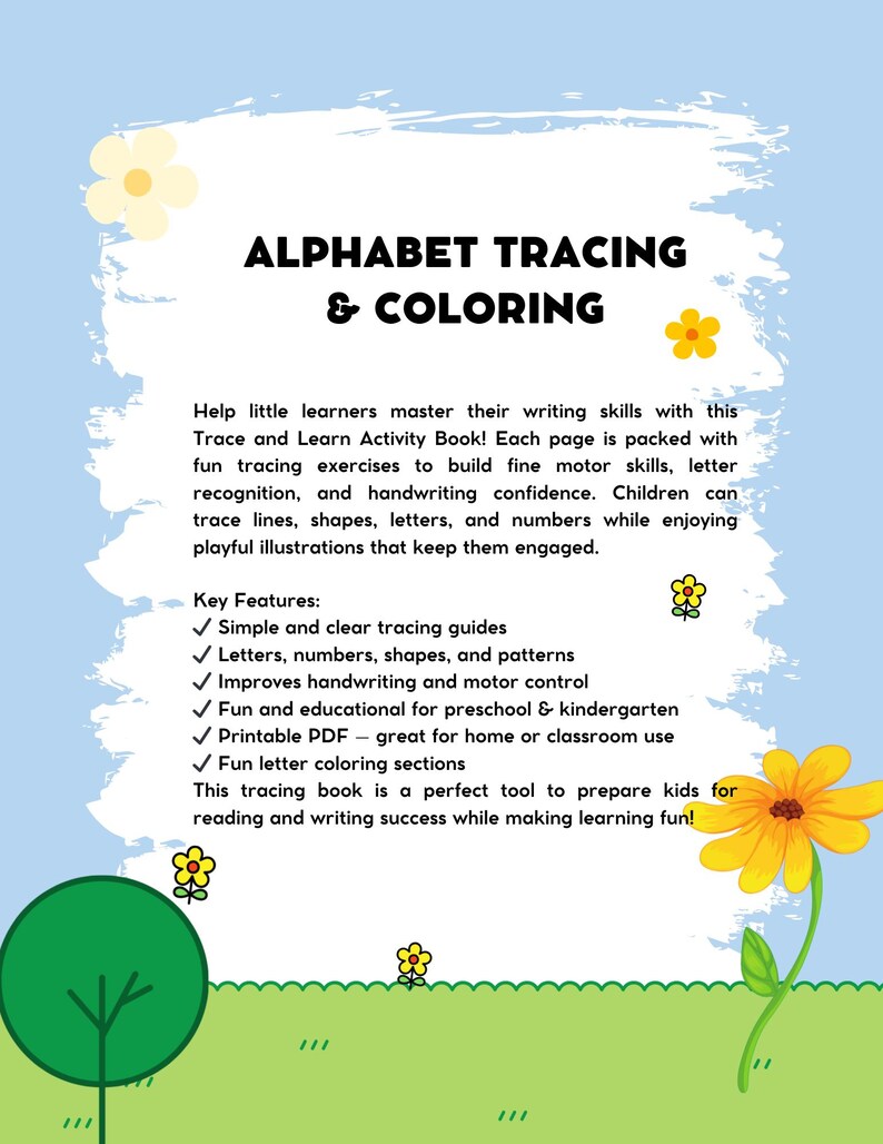 Printable Trace the Alphabet Worksheets. Preschool-kdg Phonics ...