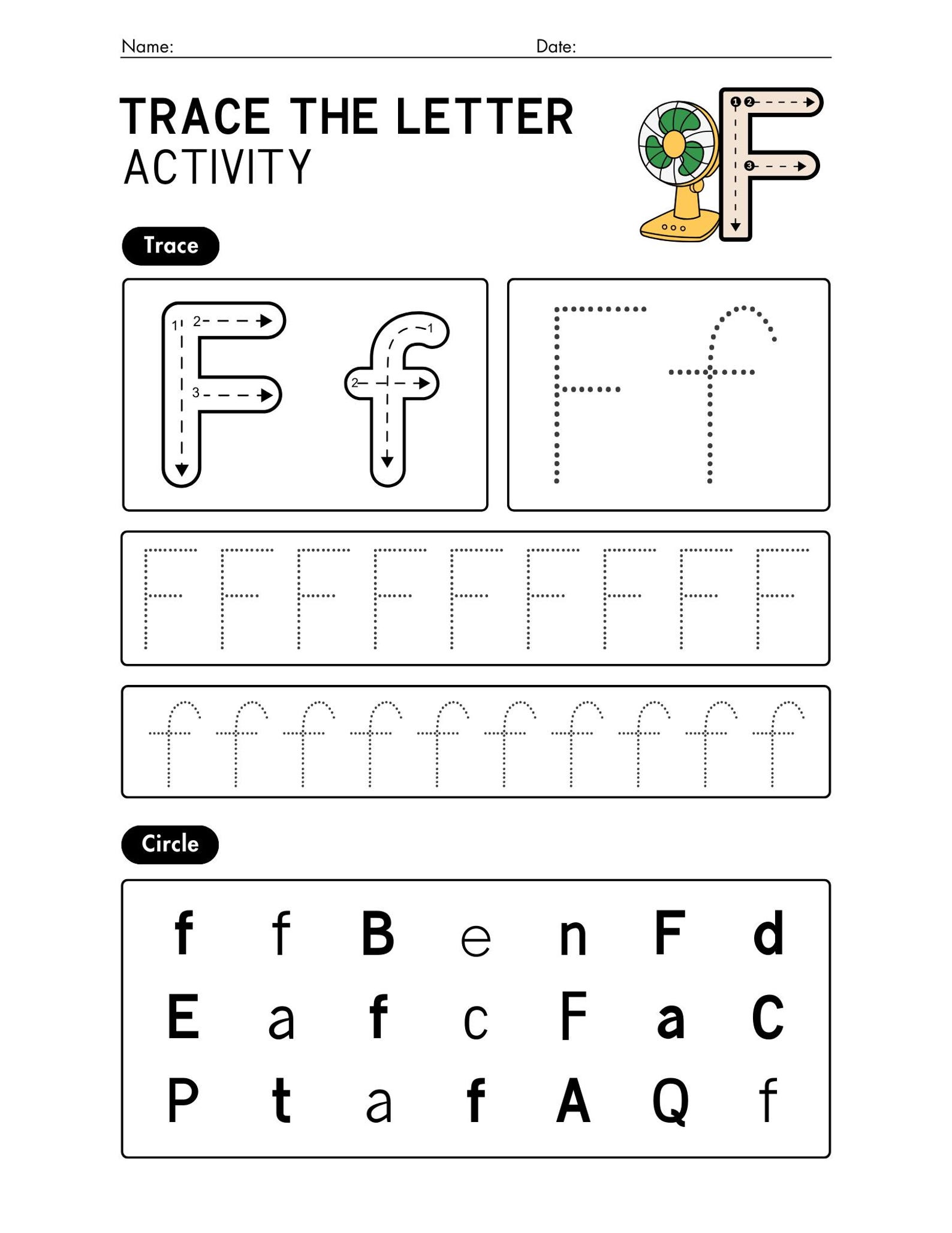 Let's Trace the Letter: Alphabet Tracing Workbook PDF – Preschool ...
