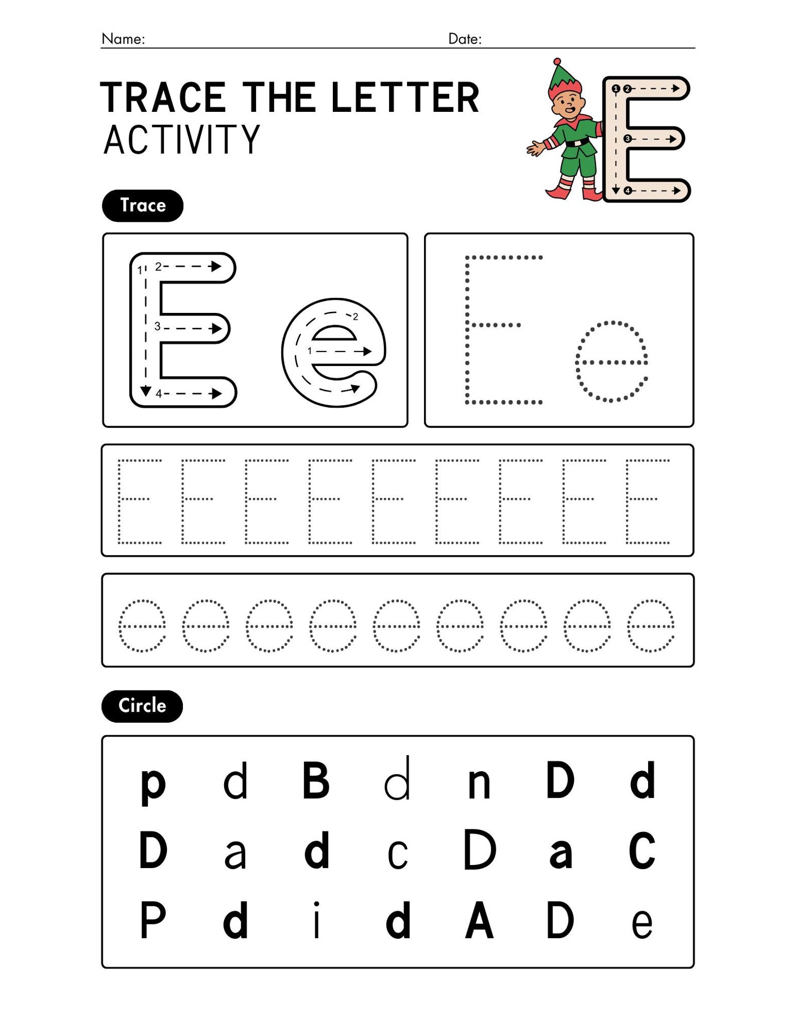 Let's Trace the Letter: Alphabet Tracing Workbook PDF – Preschool ...