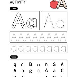 Let's Trace the Letter: Alphabet Tracing Workbook PDF – Preschool ...