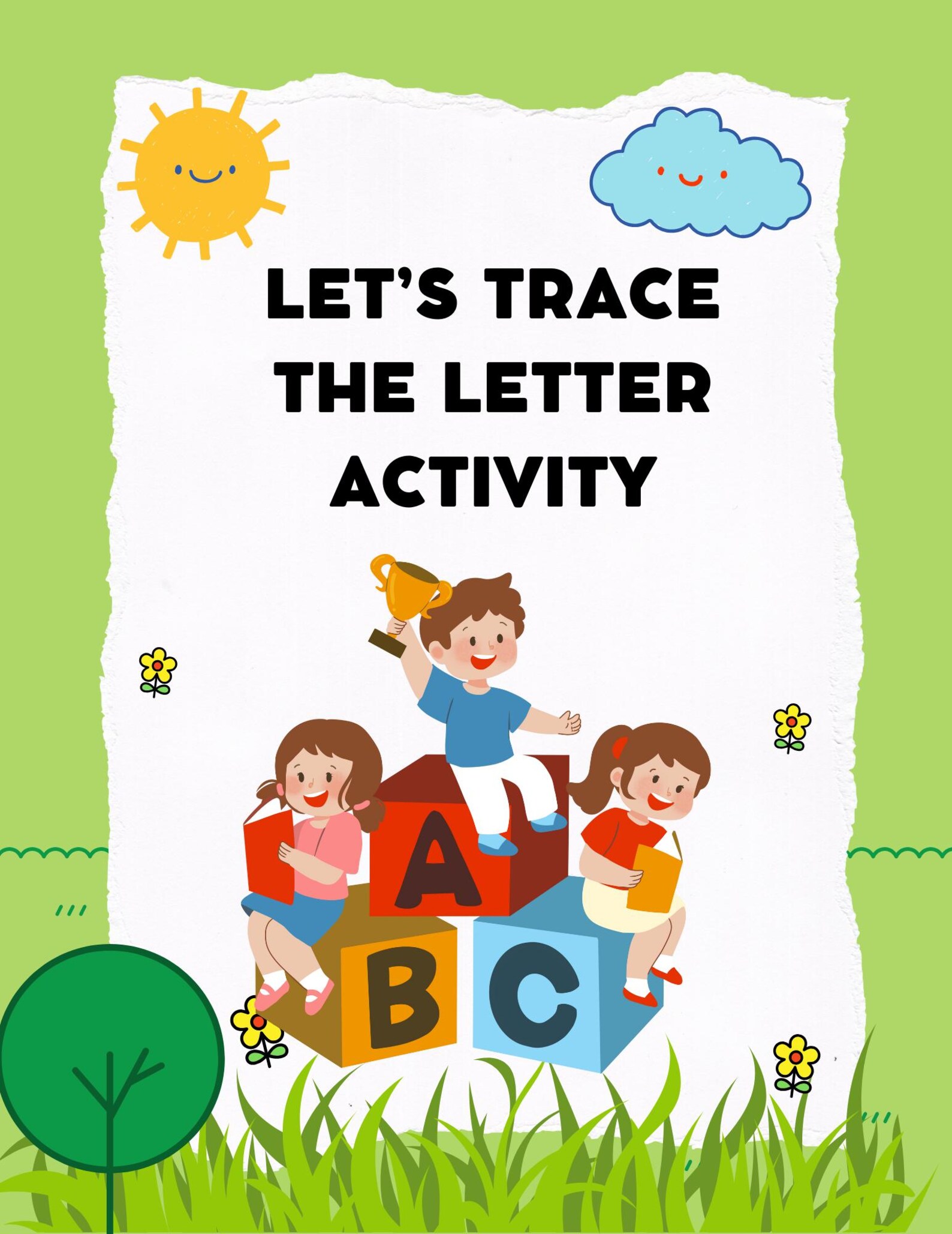 Let's Trace the Letter: Alphabet Tracing Workbook PDF – Preschool ...