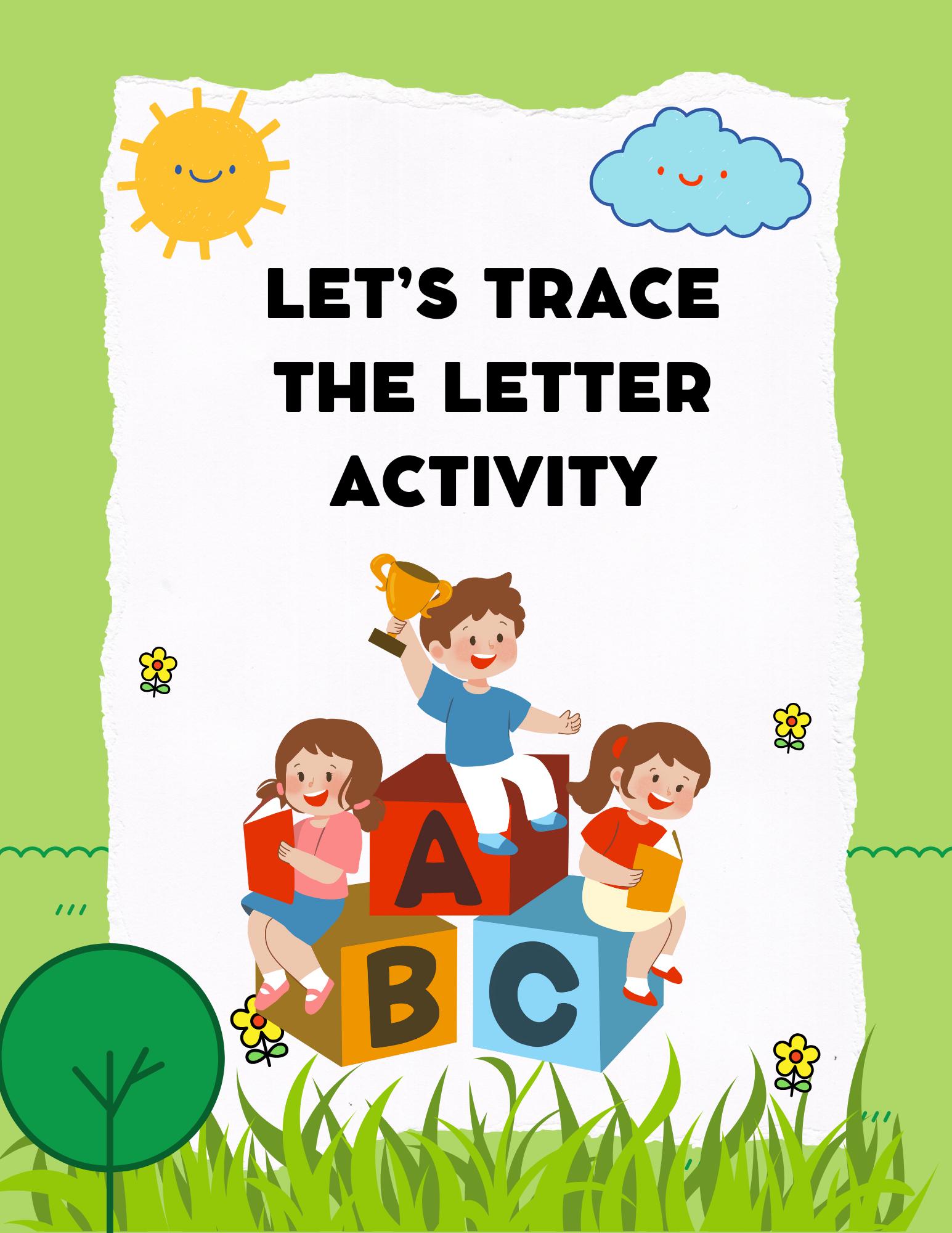 Let's Trace the Letter: Alphabet Tracing Workbook PDF – Preschool ...