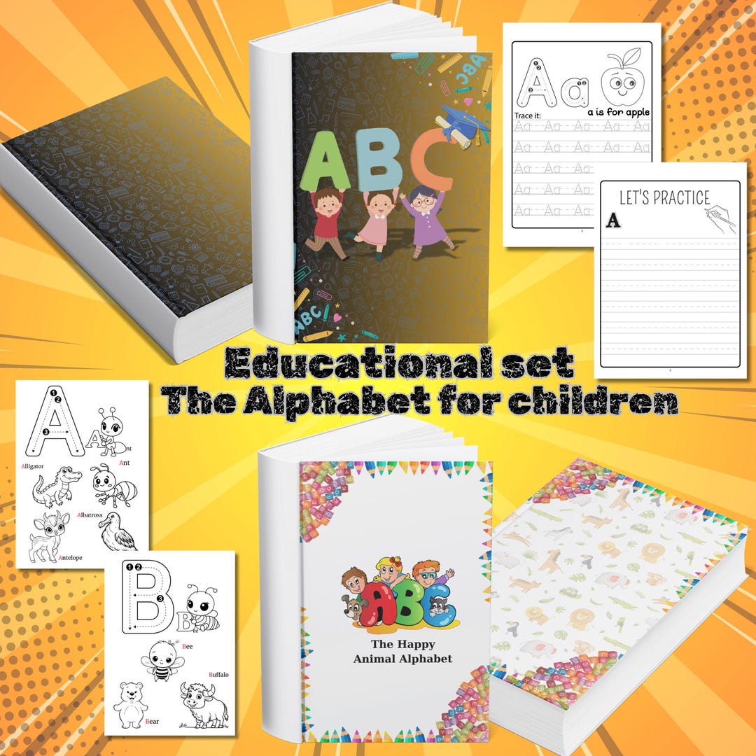 The Alphabet for Children – Educational Set - Etsy