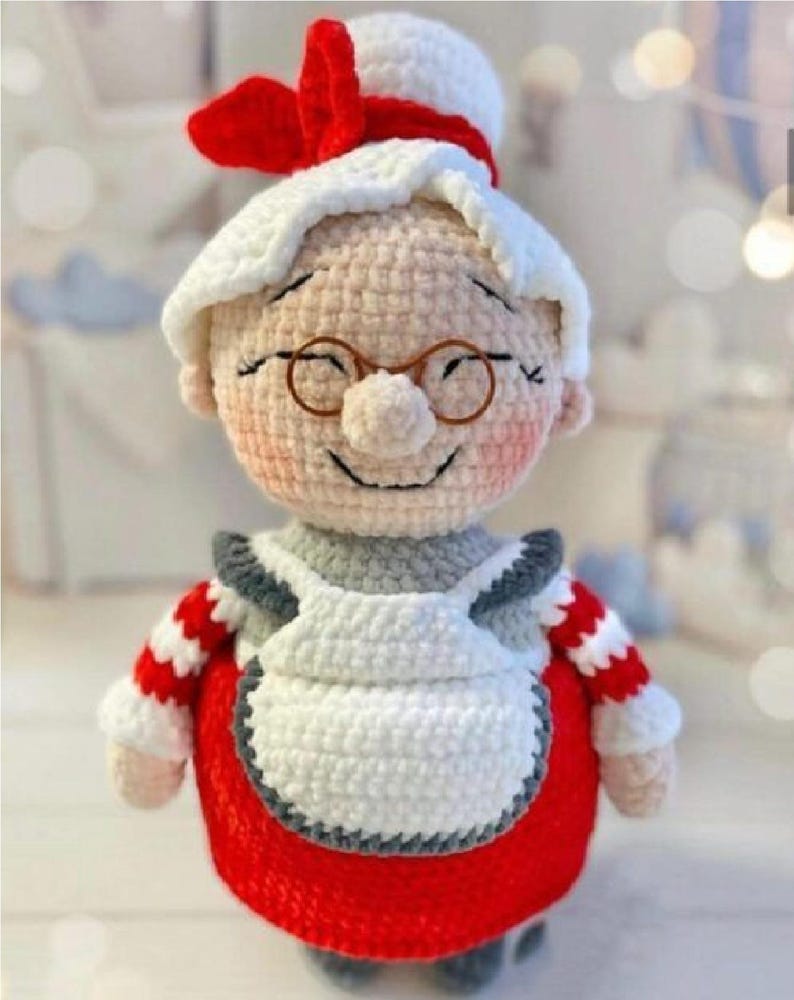 Crochet Pattern PDF | Cute Grandma Amigurumi Doll | DIY Crochet Toy ...