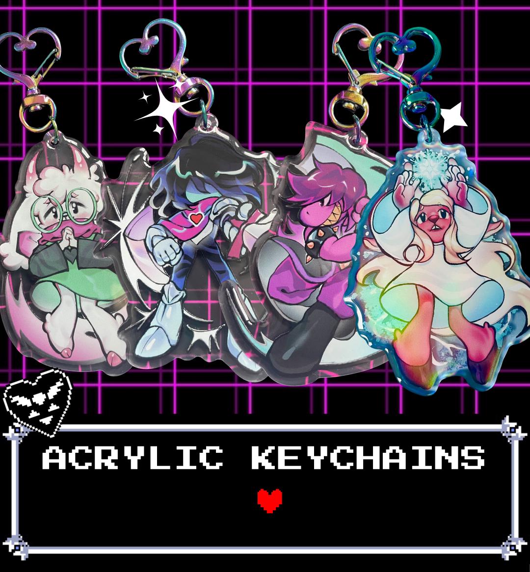 Deltarune Keychains - Etsy