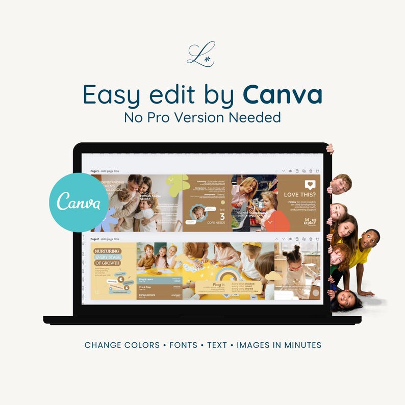 Kids Shop Seamless Carousel IG Templates for Kindergarten, Daycare, and ...