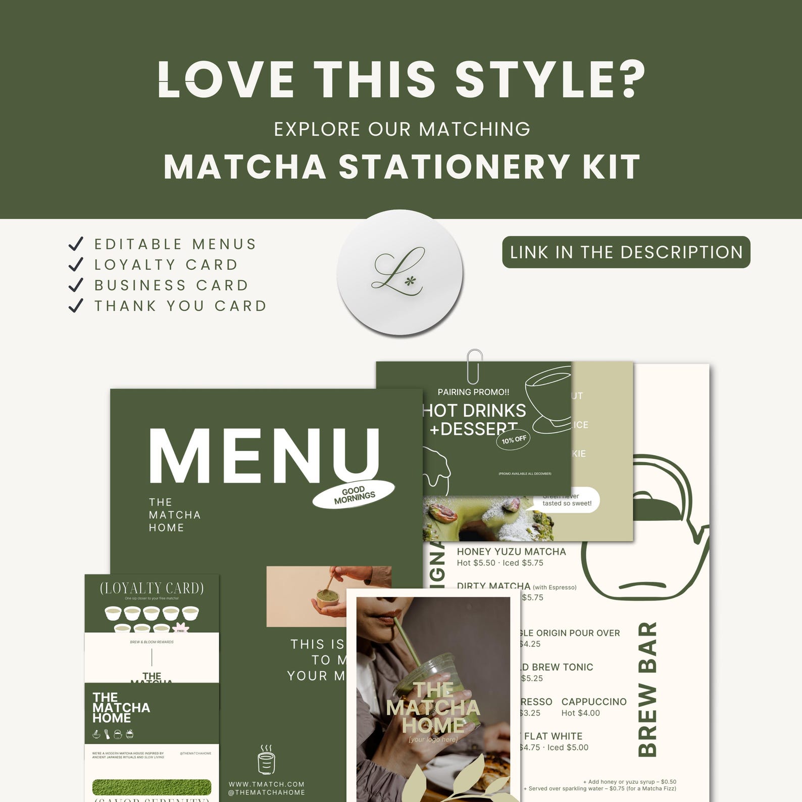 Matcha Instagram Templates With Seamless Carousel Posts - Social Media ...