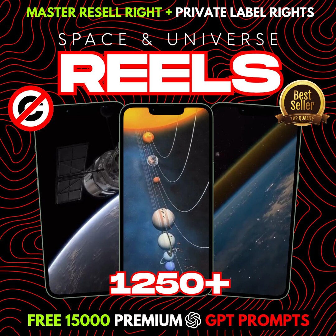 1250+ Universe Reels Bundle | Viral Faceless Galaxy Reels for Tiktok ...