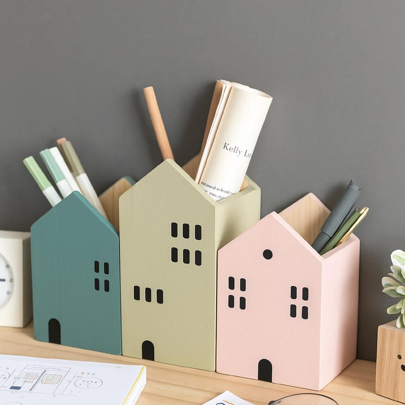 House Desk Organizer - Etsy UK