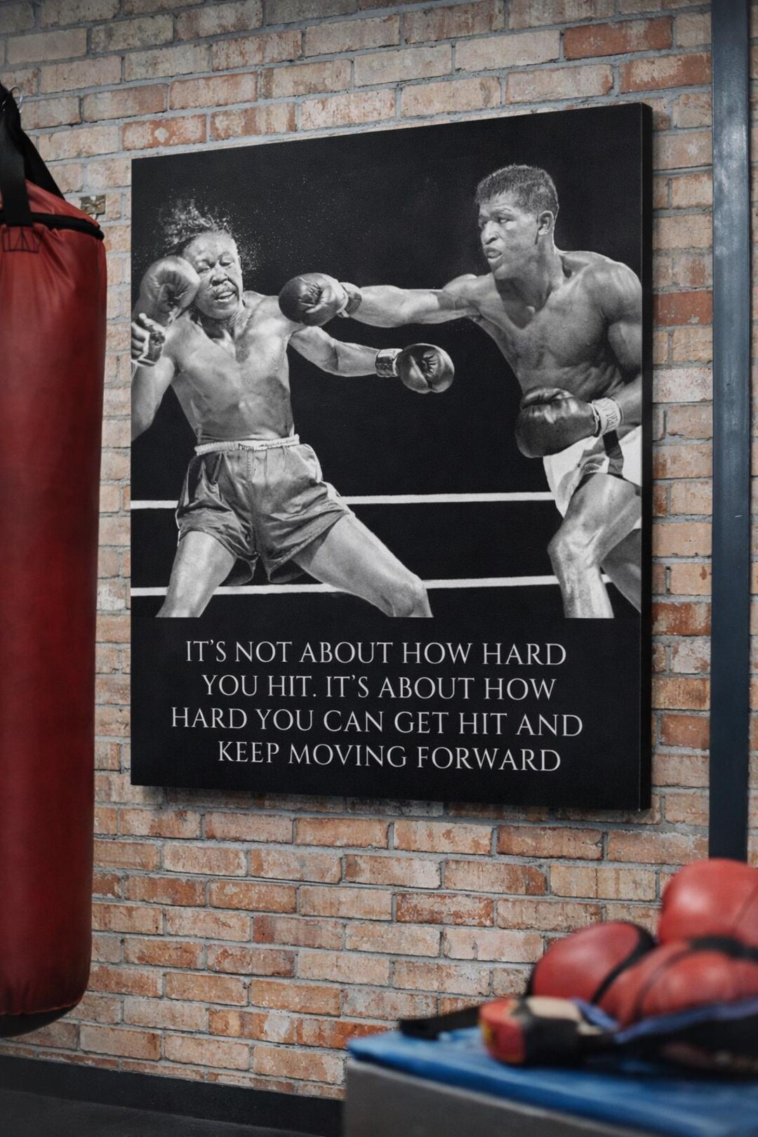 Boxing Motivation Digital Wall Art – ‘keep Moving Forward ...