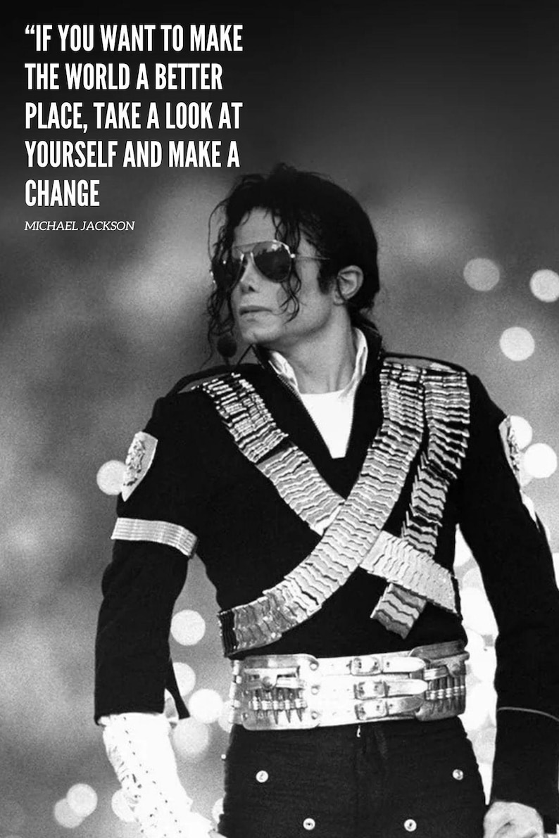 Michael Jackson Wall Art – Iconic King of Pop Poster, Music Legend Home ...