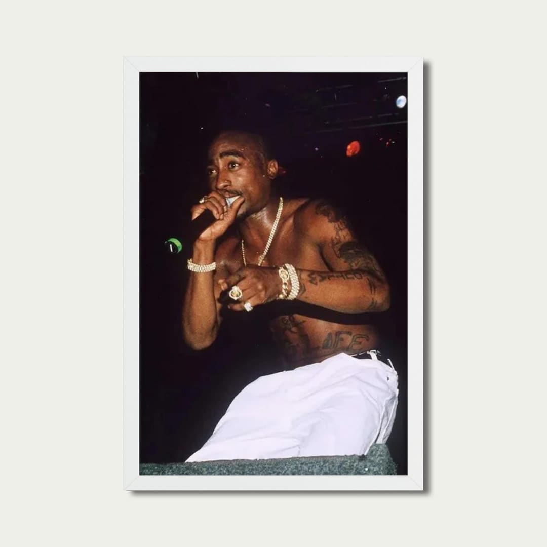 2pac Wall Art Print | Tupac Shakur Poster | Hip Hop Rap Legend ...