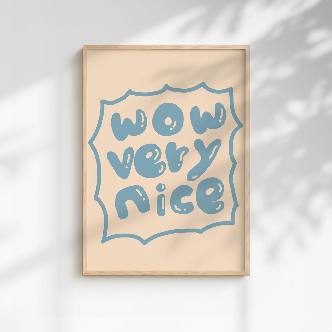 Boho Bubble Letter Wall Art Print: Modern Home Decor (digital Download ...