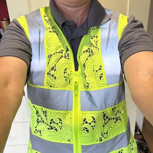 Neon Lace Safety Vest, Designed by Floyd Ruby - Etsy