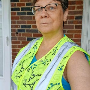 Neon Lace Safety Vest, Designed by Floyd Ruby - Etsy