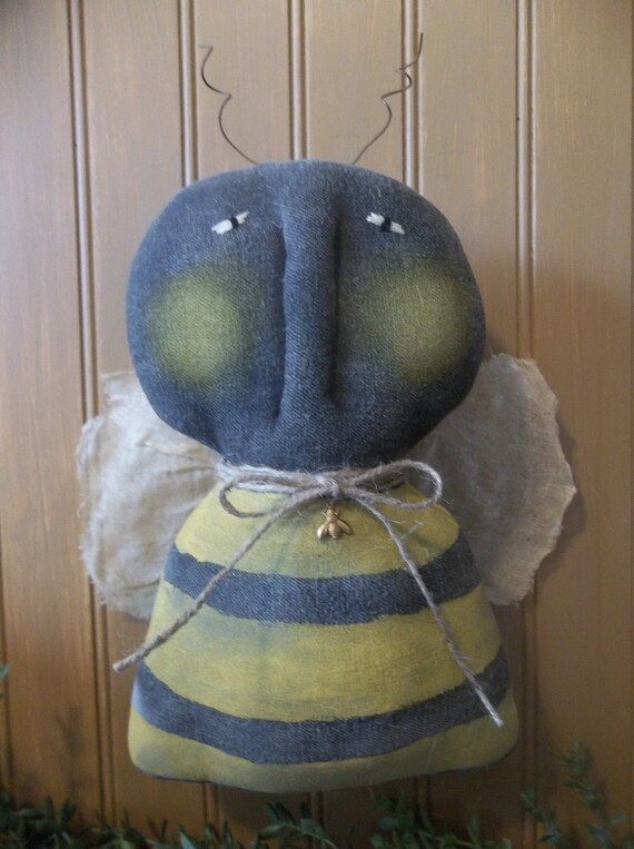 Sweet Primitive Handmade Folk Art Bee - Etsy