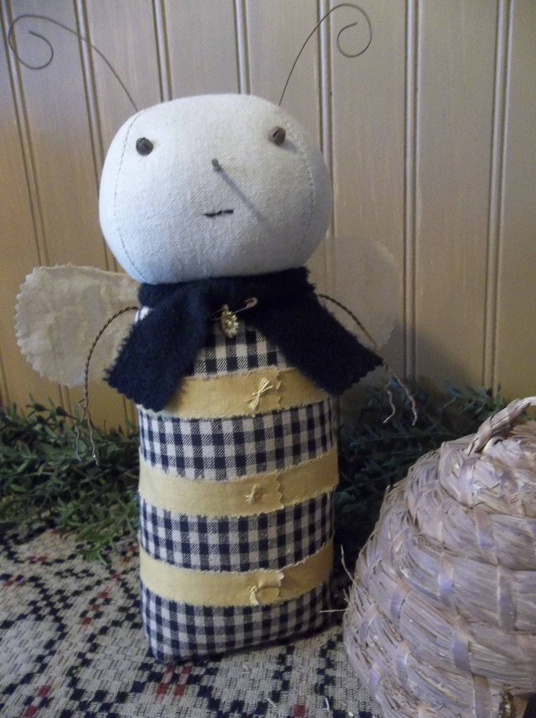 Primitive Handmade "bernard" Bee - Summer/fall/farmhouse Decoration - Etsy