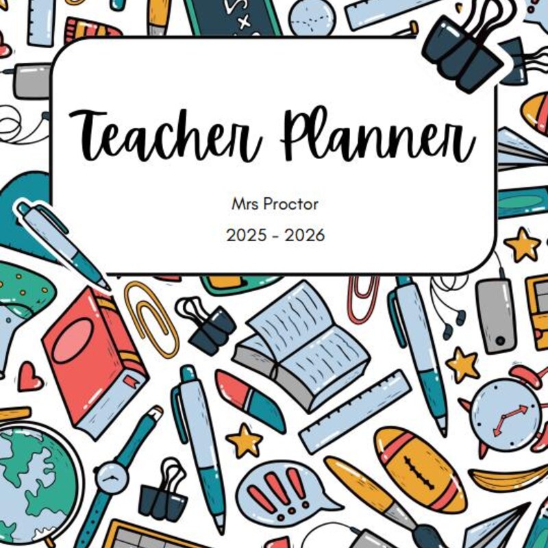 Art Teacher Planner - Etsy