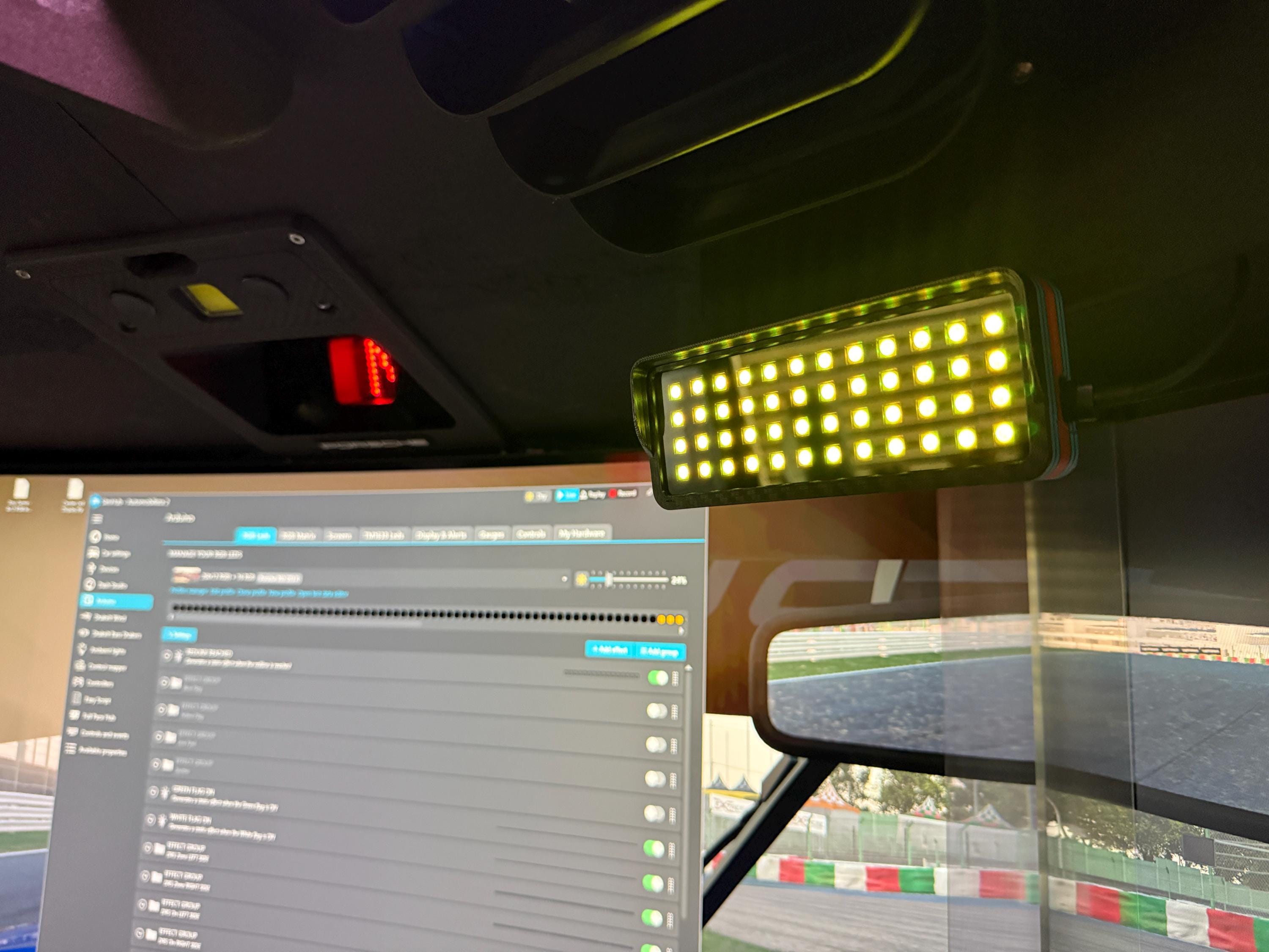 Sim Racing Spotter & I-flag Matrix Display ( 4x12 LED Horizontal) - Etsy