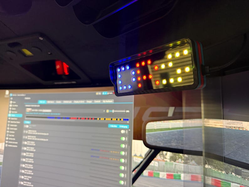 Sim Racing Spotter & I-flag Matrix Display ( 4x12 LED Horizontal ...