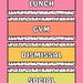 Colorful Dotted Subject Labels: Printable Classroom Organization ...