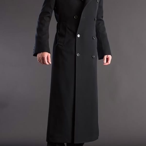 Extra Long Mens Coats - Etsy UK