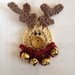 Crochet Reindeer!! Fast and Easy Pattern, CUTE Ornament, Pin or Package ...