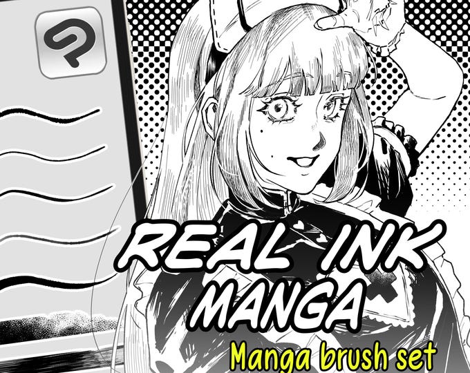 Clip Studio Paint Manga Brush Set - Inking, Lineart, Sketch - Essential ...