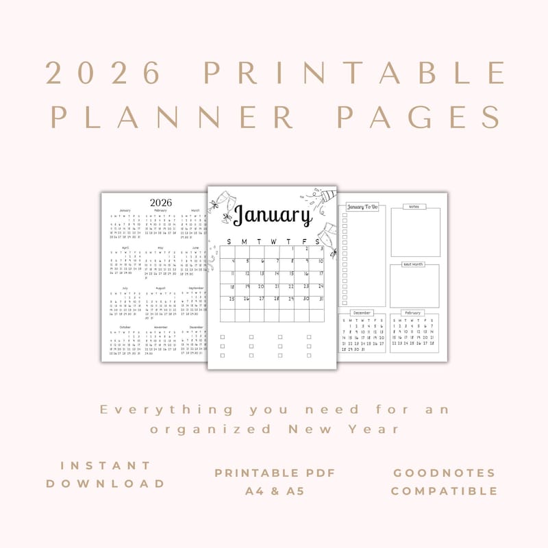 Bullet Journal 2026 - Etsy