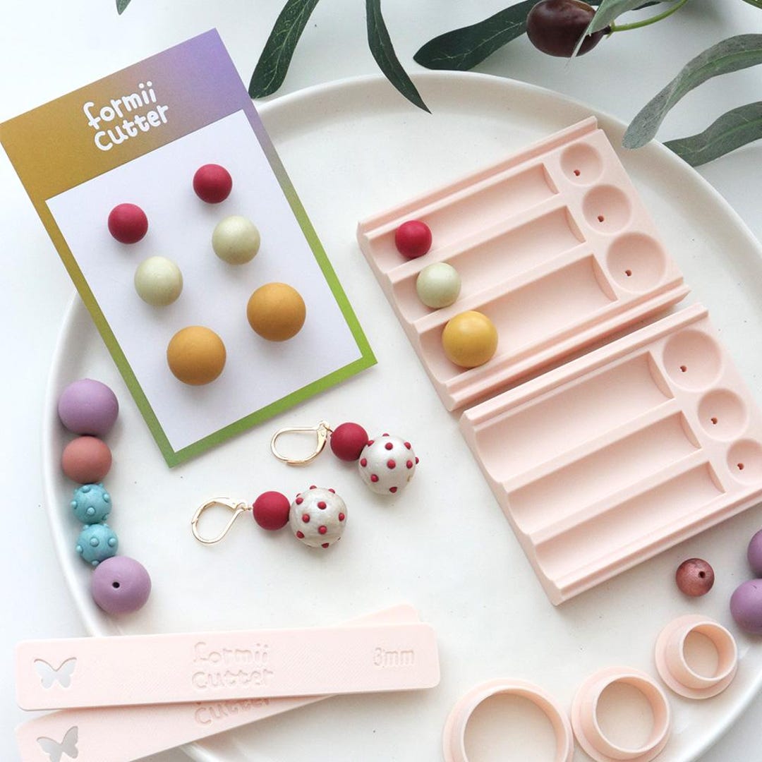 Polymer Clay Ball Maker Set, Volume Cut Bead Cutter, Jewelry Making - Etsy