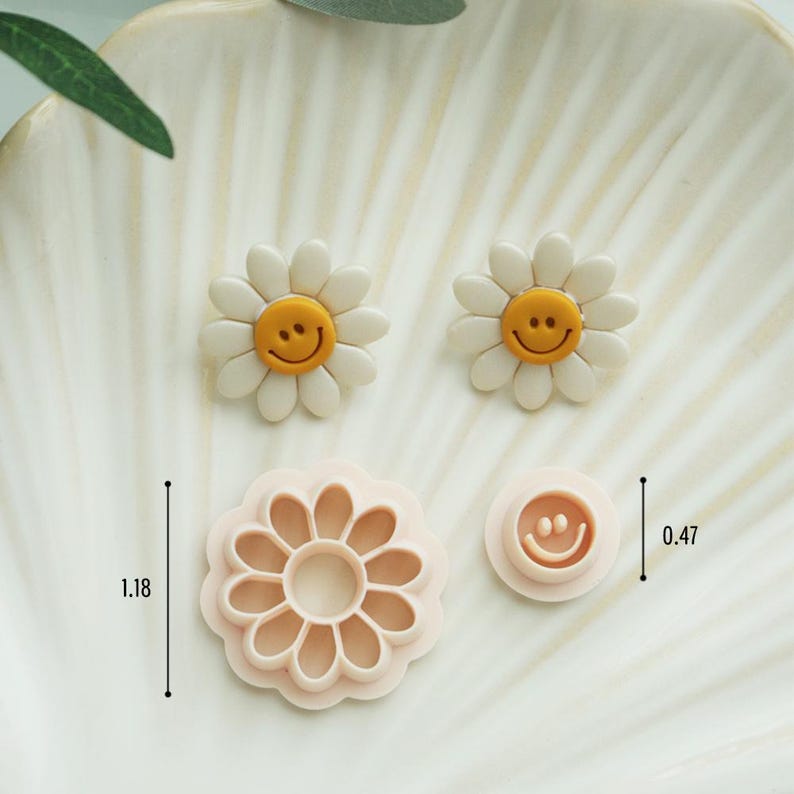 Daisy Flower Clay Cutter Set | PLA Jewelry Making Molds - Etsy