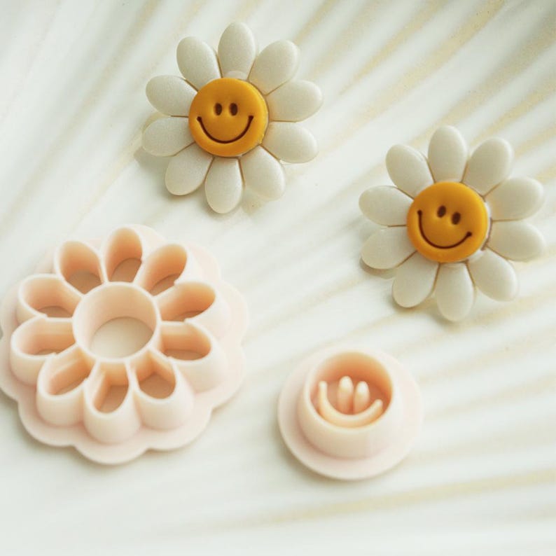 Daisy Flower Clay Cutter Set | PLA Jewelry Making Molds - Etsy