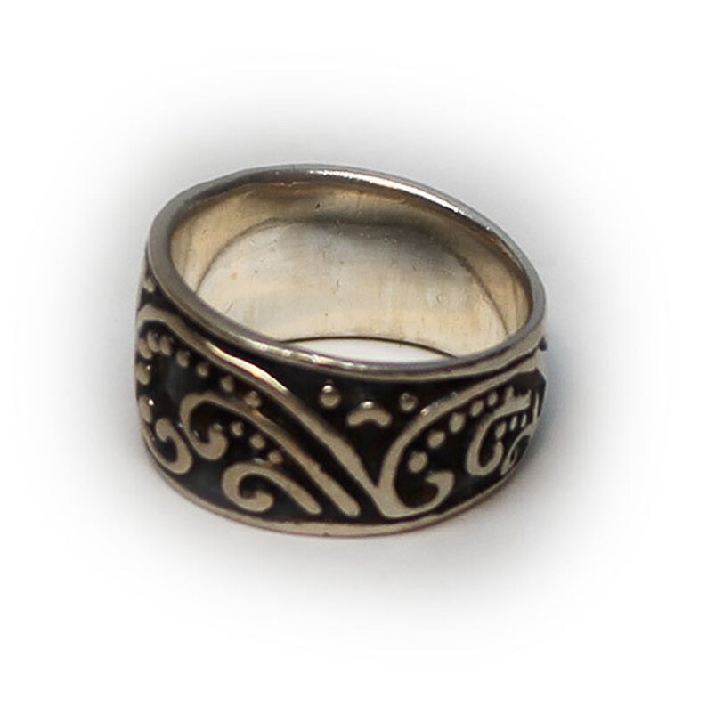 Sterling Silver Ladies Scroll Design Fashion Ring - Etsy