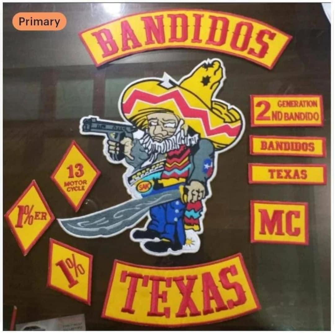 Bandidos MC Biker Patch Set - Nomad, Worldwide, Texas - 12 Iron on Patches - Etsy