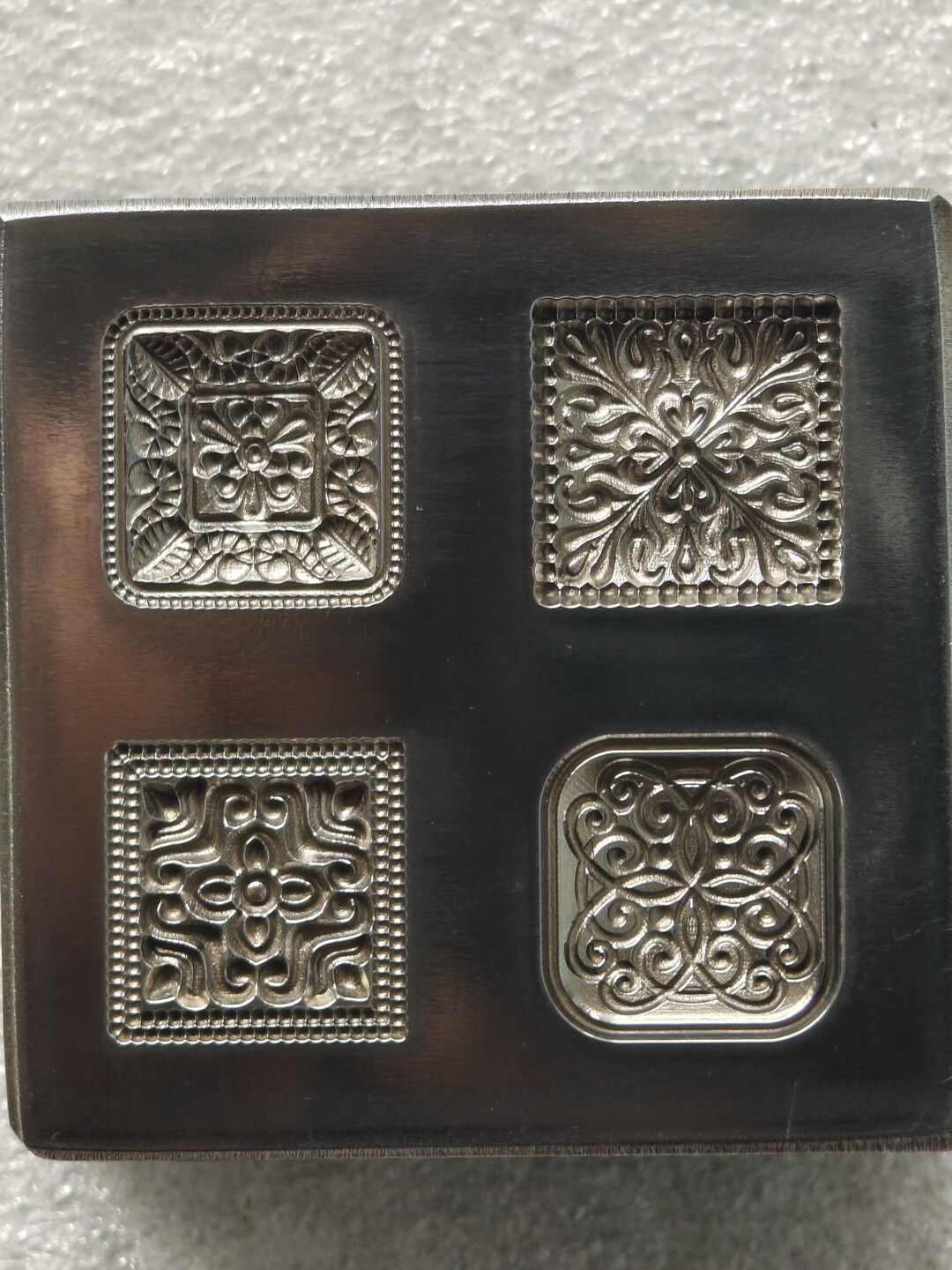 4-in-1 Steel Impression Die Plate | Silversmith Tool - Etsy
