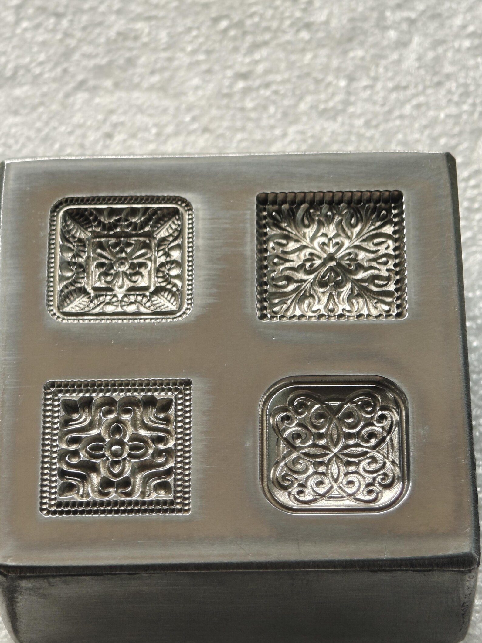 4-in-1 Steel Impression Die Plate | Silversmith Tool - Etsy