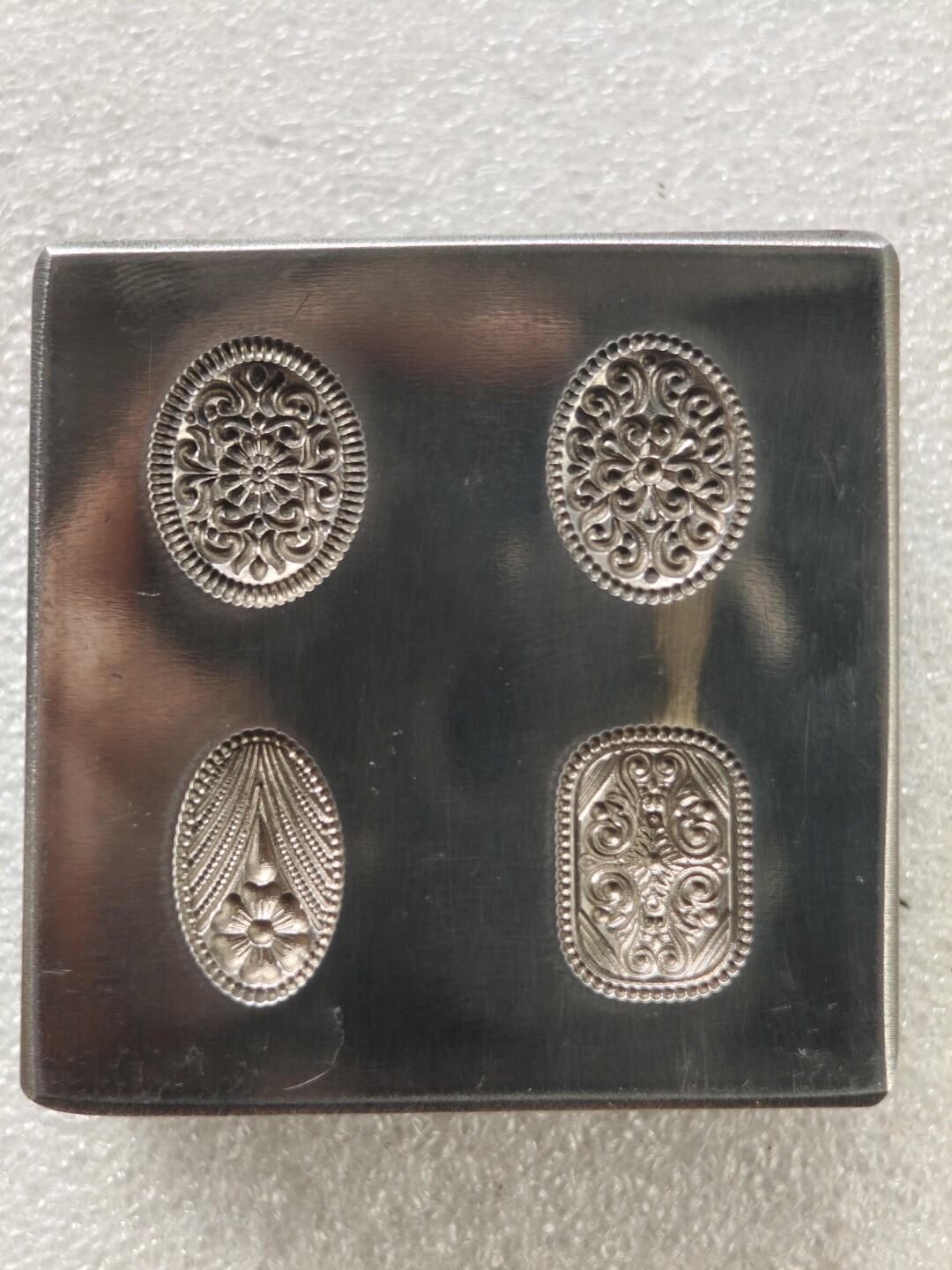 4-in-1 Steel Impression Die Plate | Jewelry Silversmith Tool - Etsy