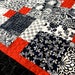 Quilted Table Runner Red White Blue Patchwork Handmade - Etsy
